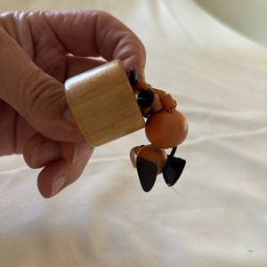 Set of 3 Vintage Italian Push Button Collapsible Wooden Toys - Etsy