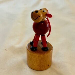 Set of 3 Vintage Italian Push Button Collapsible Wooden Toys - Etsy