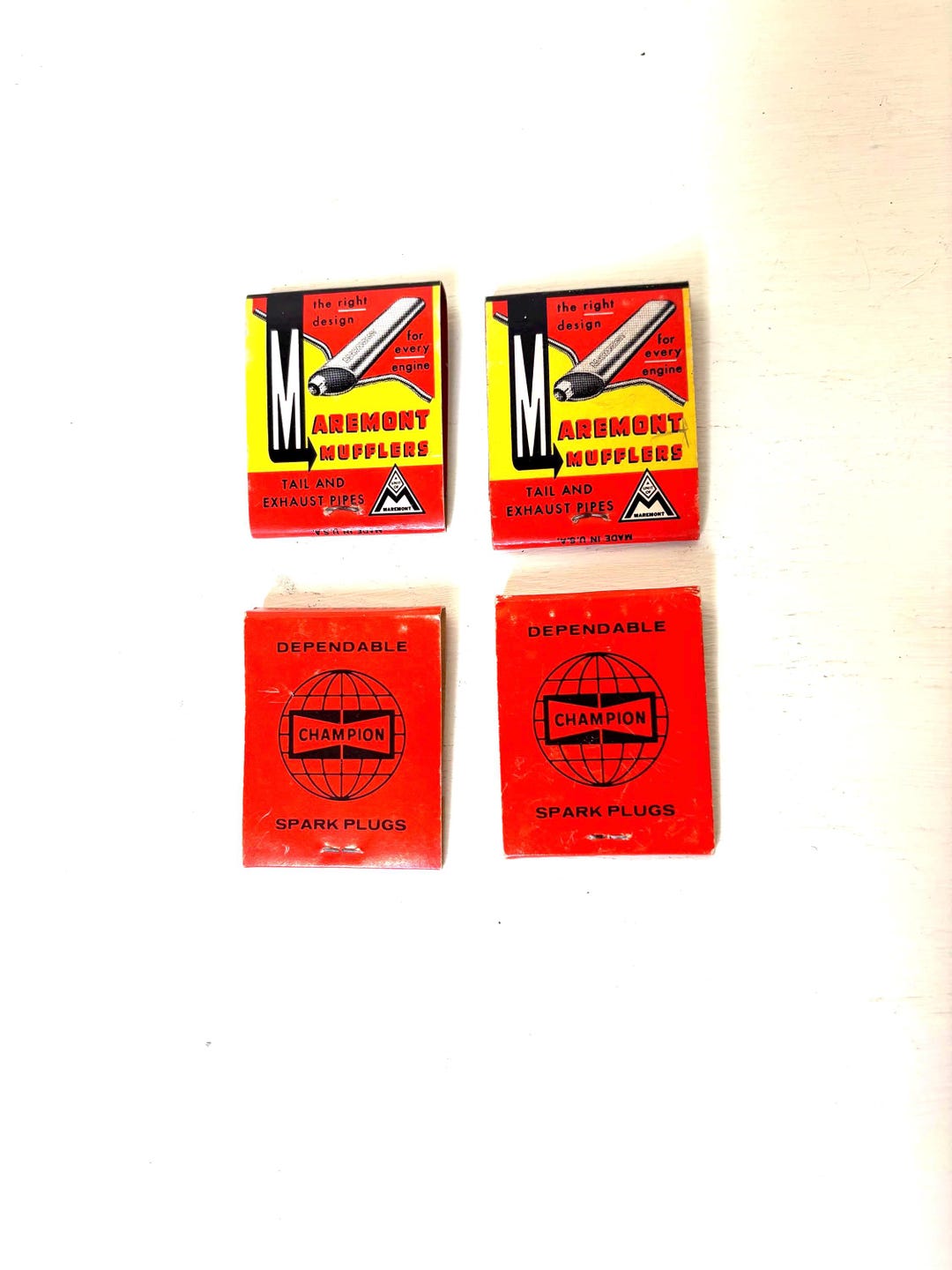 Vintage Front-strike Automotive Themed Matchbooks - Etsy