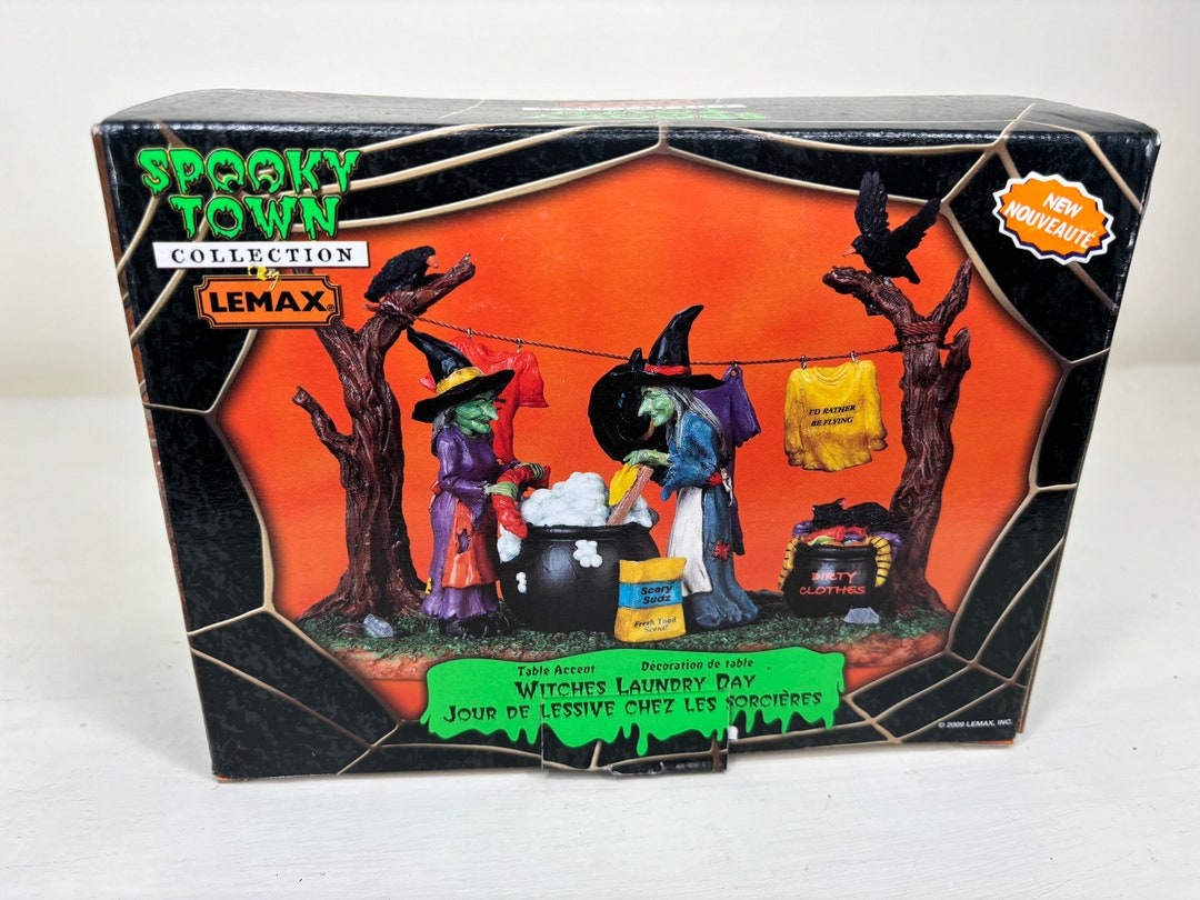 Lemax Spooky Town Witches Laundry Day - Etsy