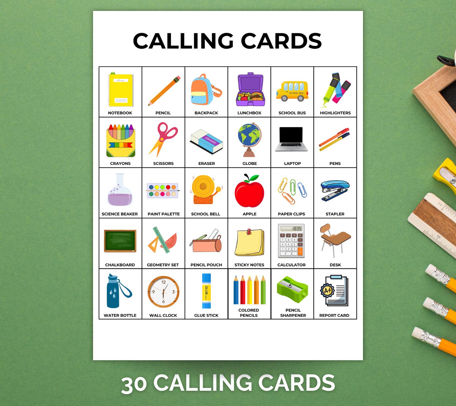 100 Days of School Bingo Cards, School Bingo, 100 Days of School Games ...