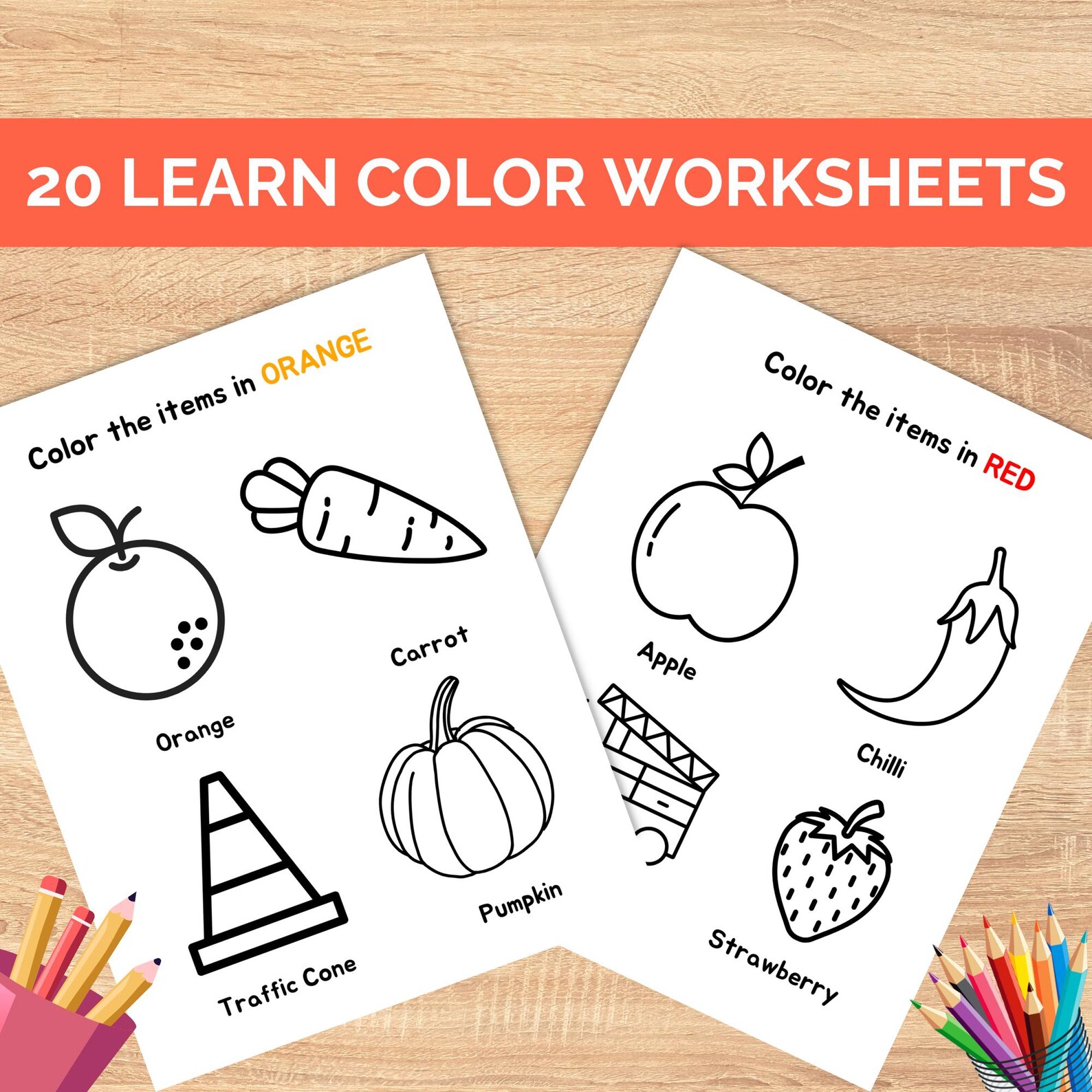 Preschool Color of the Week, Learn Colors, Preschool Activity, Pre-k ...