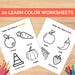 Preschool Color of the Week, Learn Colors, Preschool Activity, Pre-k ...