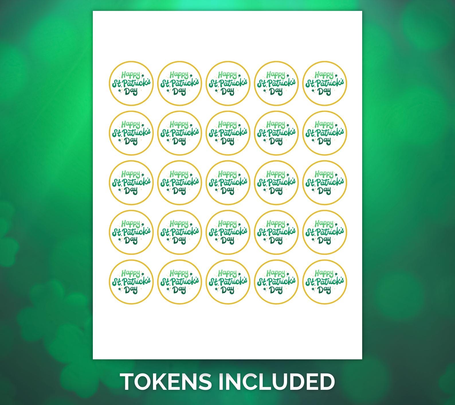 50 St. Patricks Day Bingo Cards Game, St. Patrick's Day Bingo, St.paddy ...