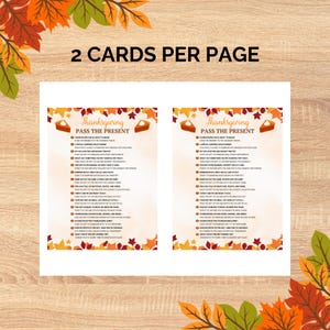 Thanksgiving Pass the Present, Thanksgiving Party Game, Thanksgiving ...