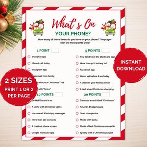 Christmas on My Phone Games - Etsy UK