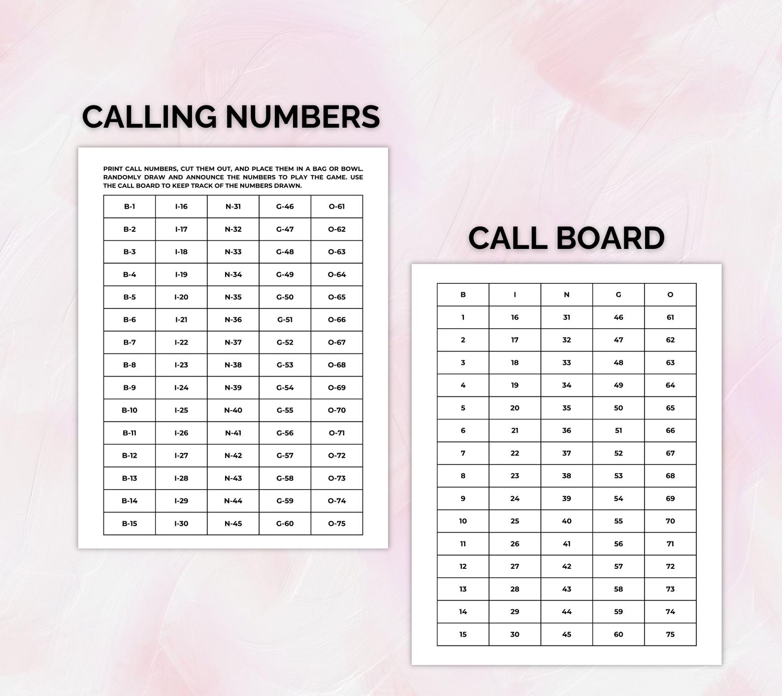 50 Printable Easter Bingo Cards, Kids Easter Activity, Easter Game ...