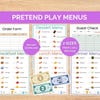 Smoothie Menu Pretend Play Printable - Etsy