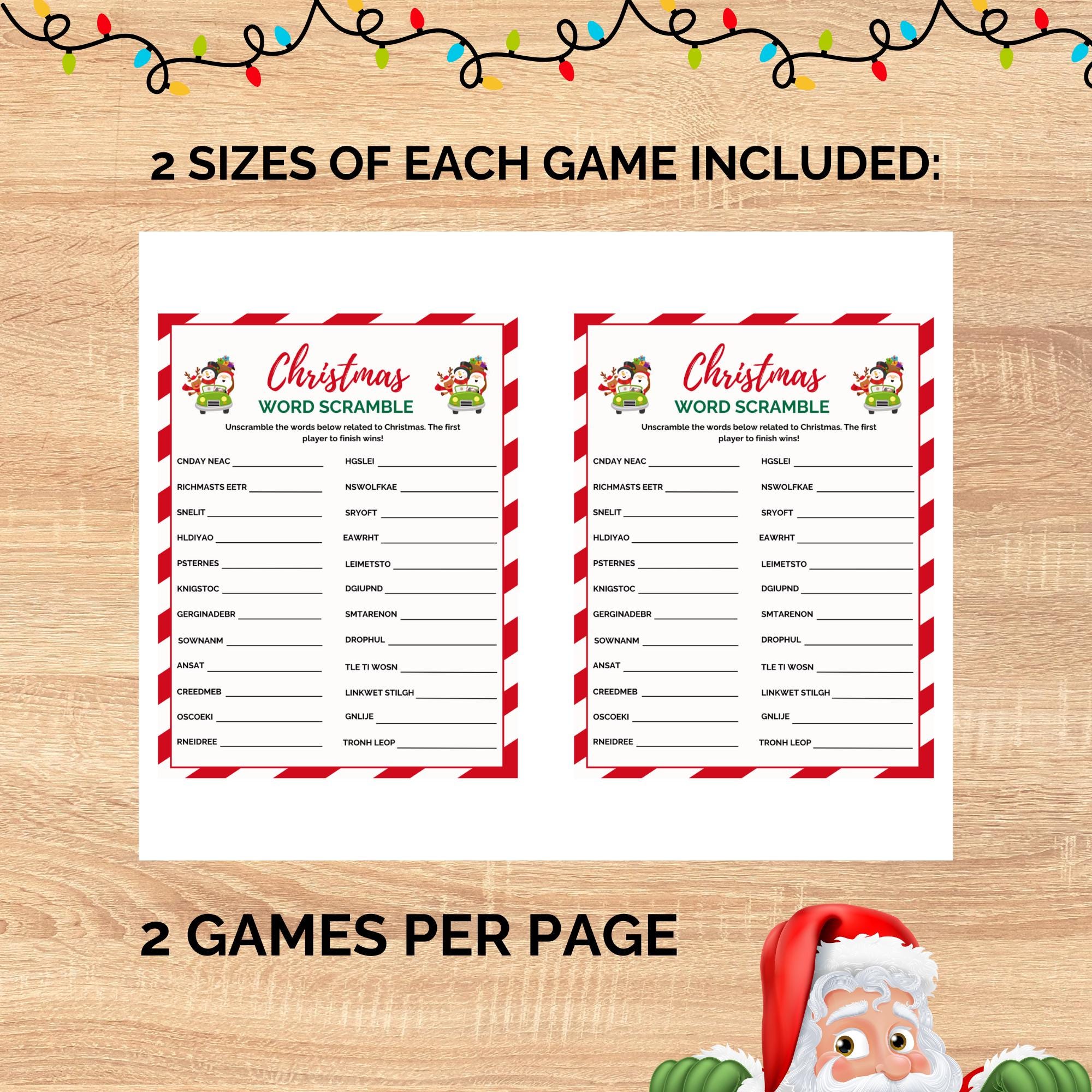 Printable Christmas Games Bundle, 20 Christmas Party Games, Christmas ...
