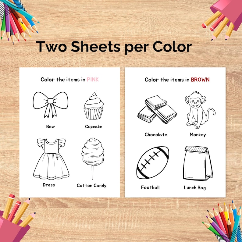 Preschool Color of the Week, Learn Colors, Preschool Activity, Pre-k ...