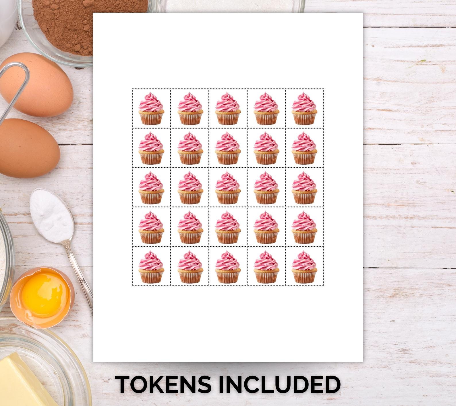 30 Baking Bingo Cards, Baking Bingo Printable, Kitchen Party Game ...