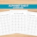 26 Alphabet Lowercase Dab It Worksheets, Dab It Letters, Alphabet ...