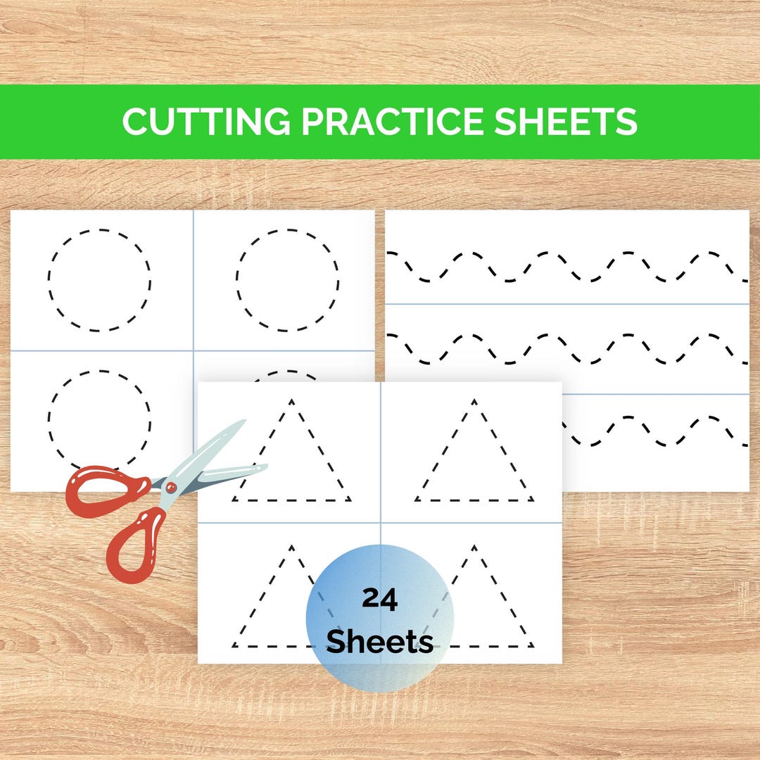 Cutting Practice, Scissors Skills, Preschool Printables, Preschool ...