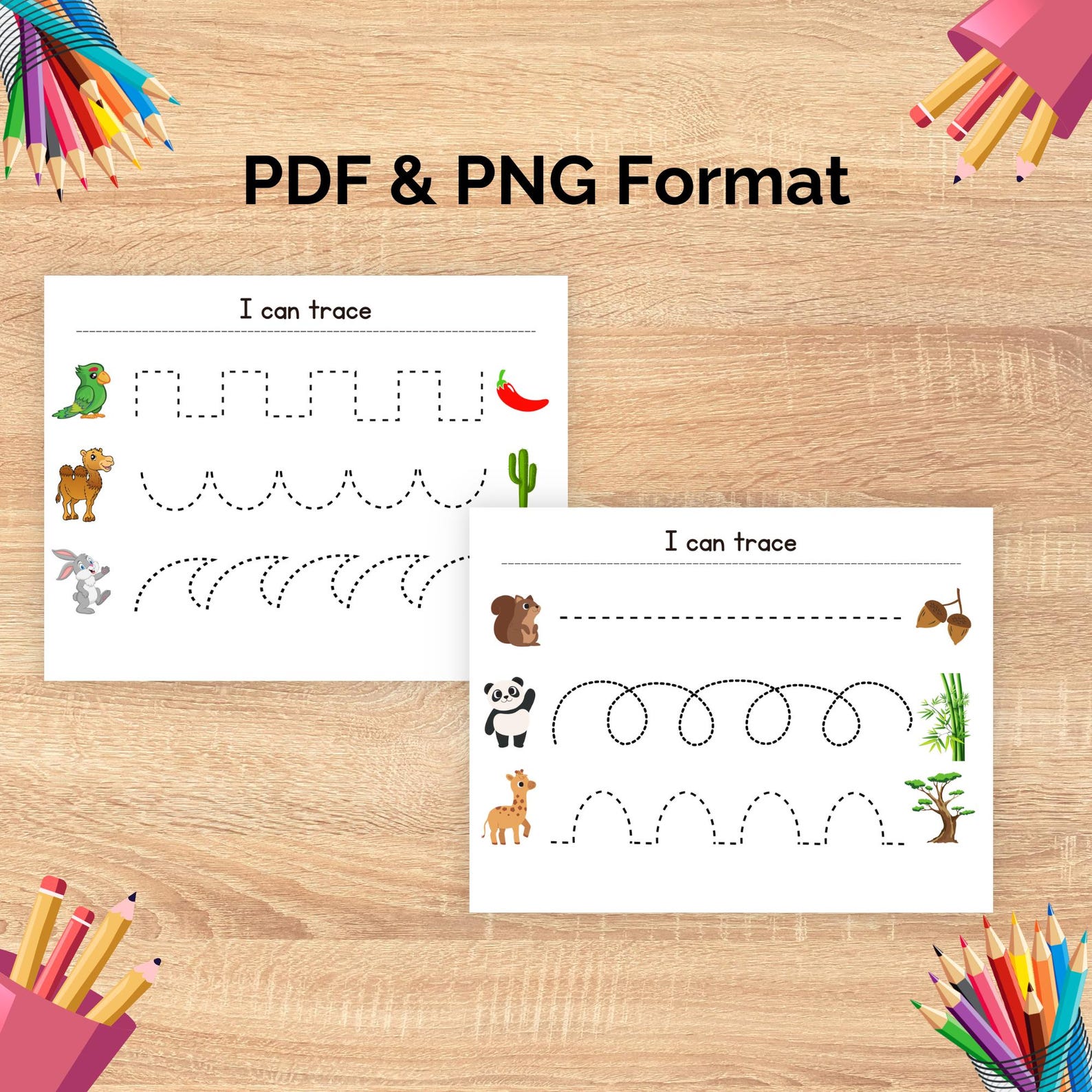 Line Tracing , Pre-writing Worksheet, Line Tracing Practice, Preschool ...