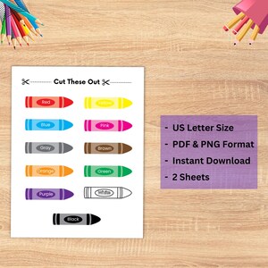 Color Matching Activity, Educational Activity, Homeschool Worksheet ...