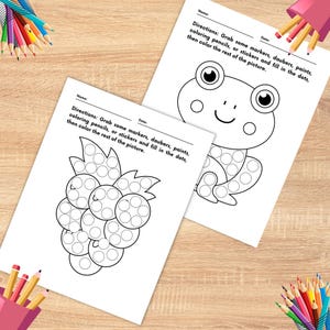 Alphabet Animal Dot Marker Pages, 52 Worksheets, Dot Marker, Toddler ...