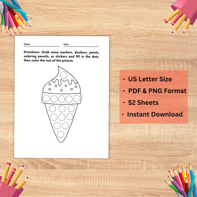 Alphabet Animal Dot Marker Pages, 52 Worksheets, Dot Marker, Toddler ...