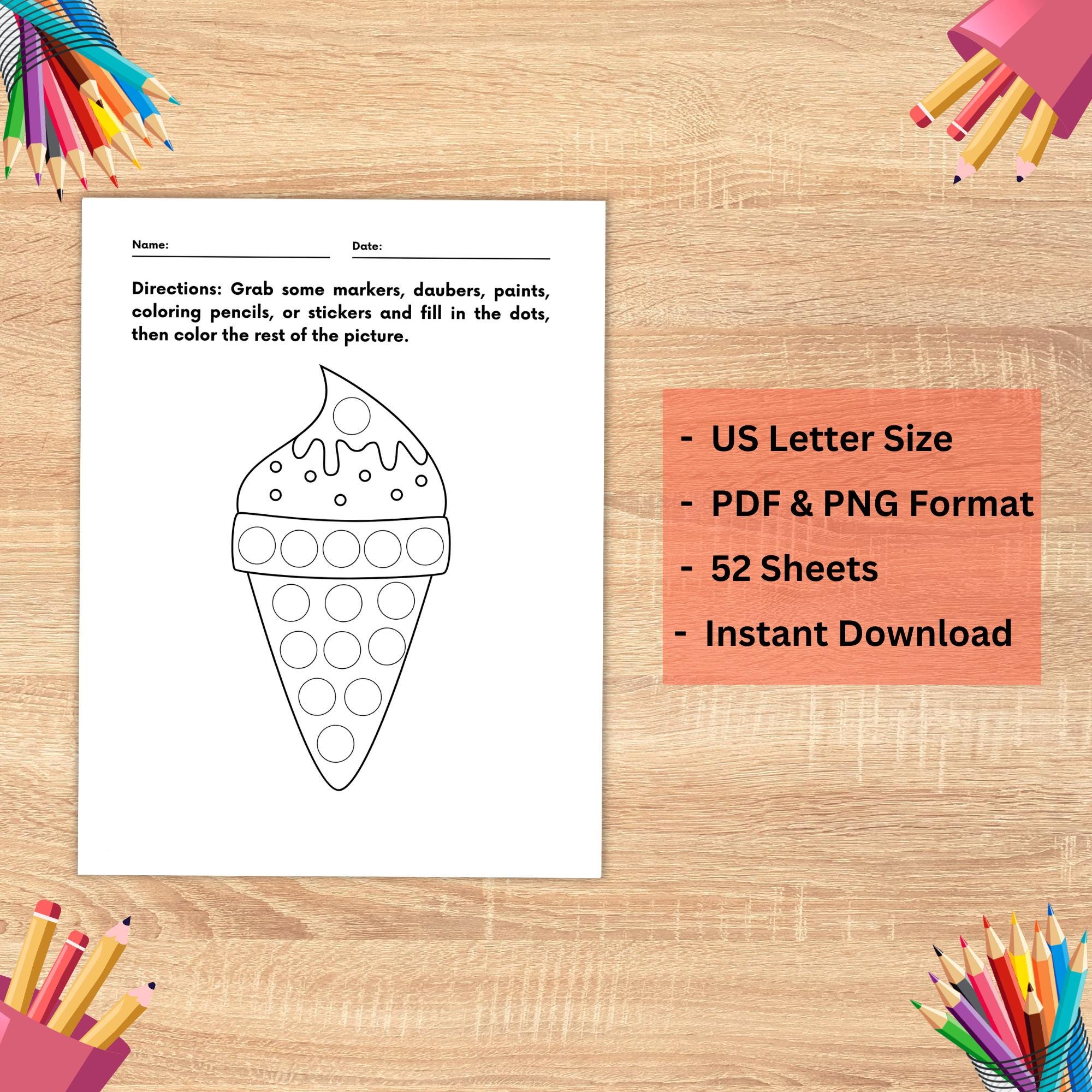 Alphabet Animal Dot Marker Pages, 52 Worksheets, Dot Marker, Toddler ...