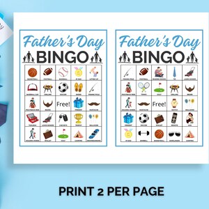 40 Printable Father's Day Bingo Cards, Father's Day Activity, Father's ...