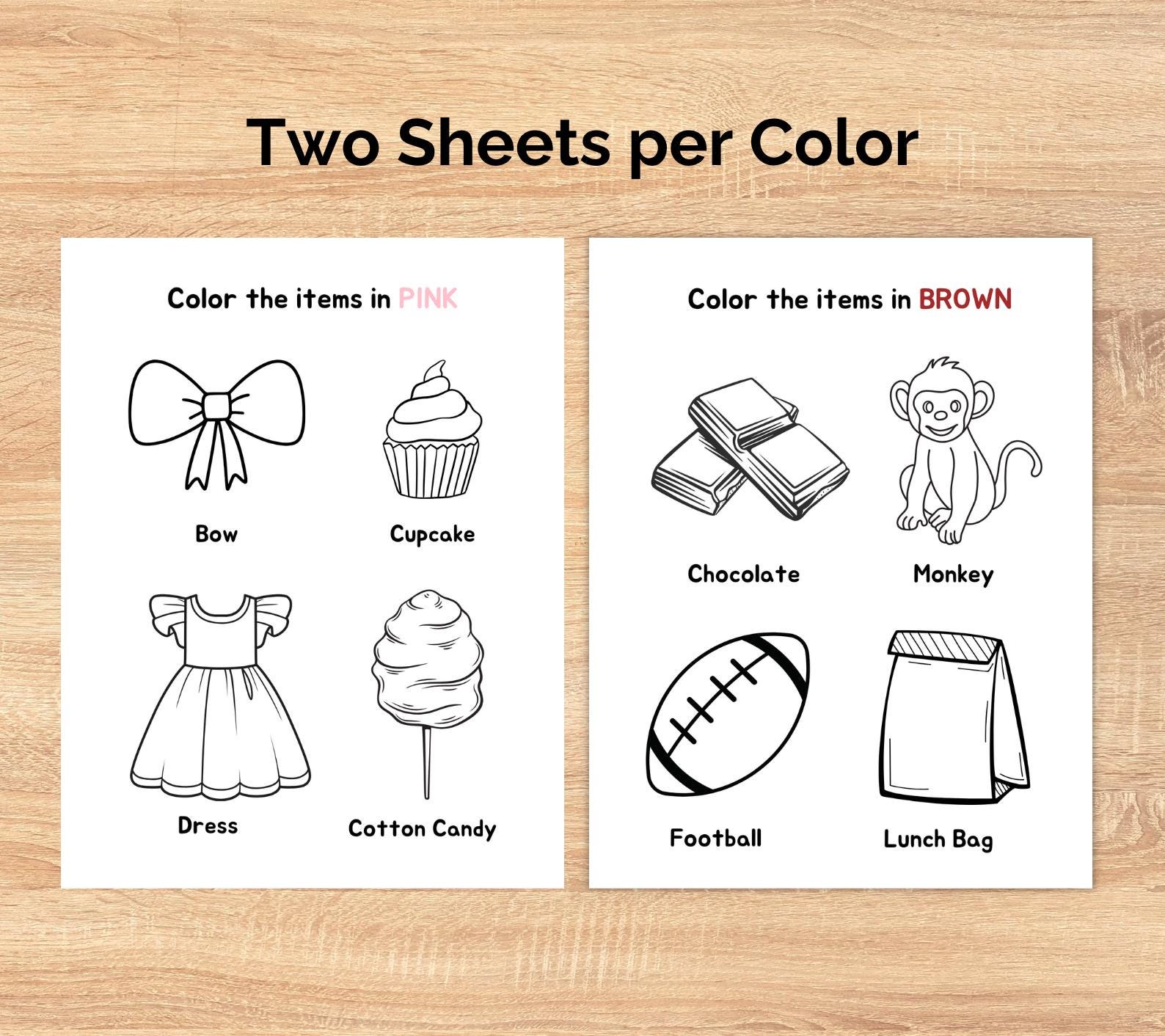 Preschool Color of the Week, Learn Colors, Preschool Activity, Pre-k ...
