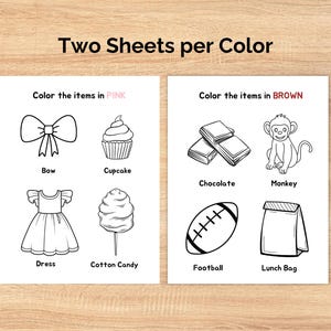 Preschool Color of the Week, Learn Colors, Preschool Activity, Pre-k ...