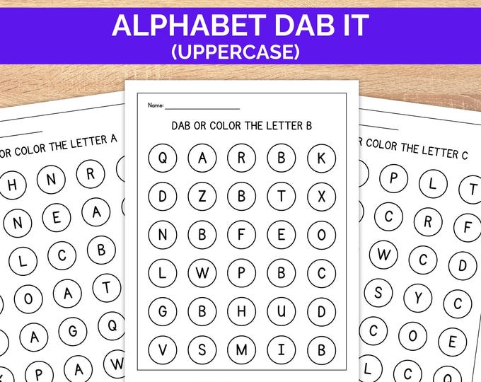 26 Printable Alphabet Lowercase Dab It Worksheets | Preschool-kdg ...