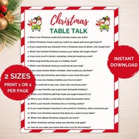 Conversation Cards, Festive Ice Breaker Questions, Christmas Sweater ...