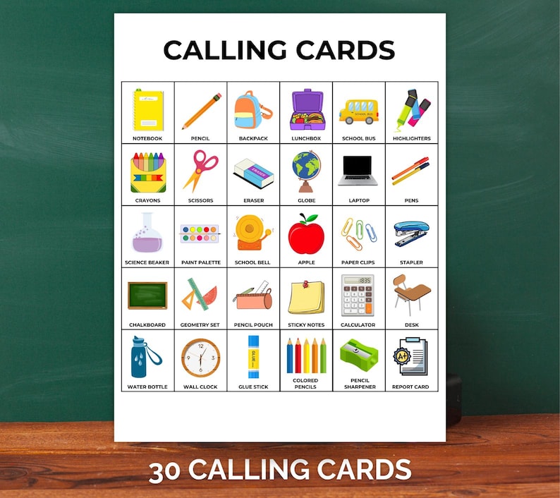 30 Back to School Bingo Cards, School Bingo, Back to School Games ...