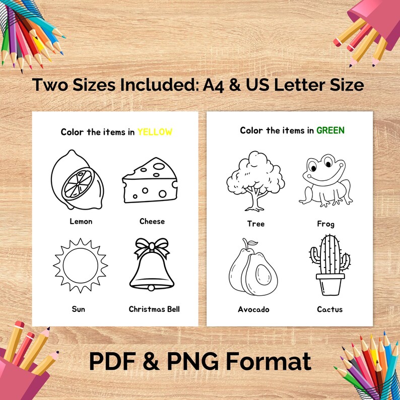 Preschool Color of the Week, Learn Colors, Preschool Activity, Pre-k ...