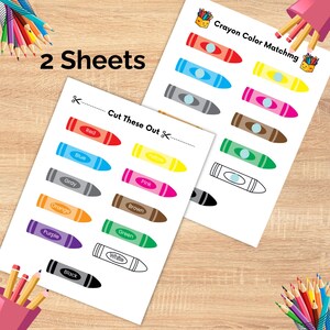 Color Matching Activity, Educational Activity, Homeschool Worksheet ...