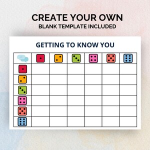 Icebreaker Activity, Icebreaker Game, Roll and Tell Game, Table Talk ...