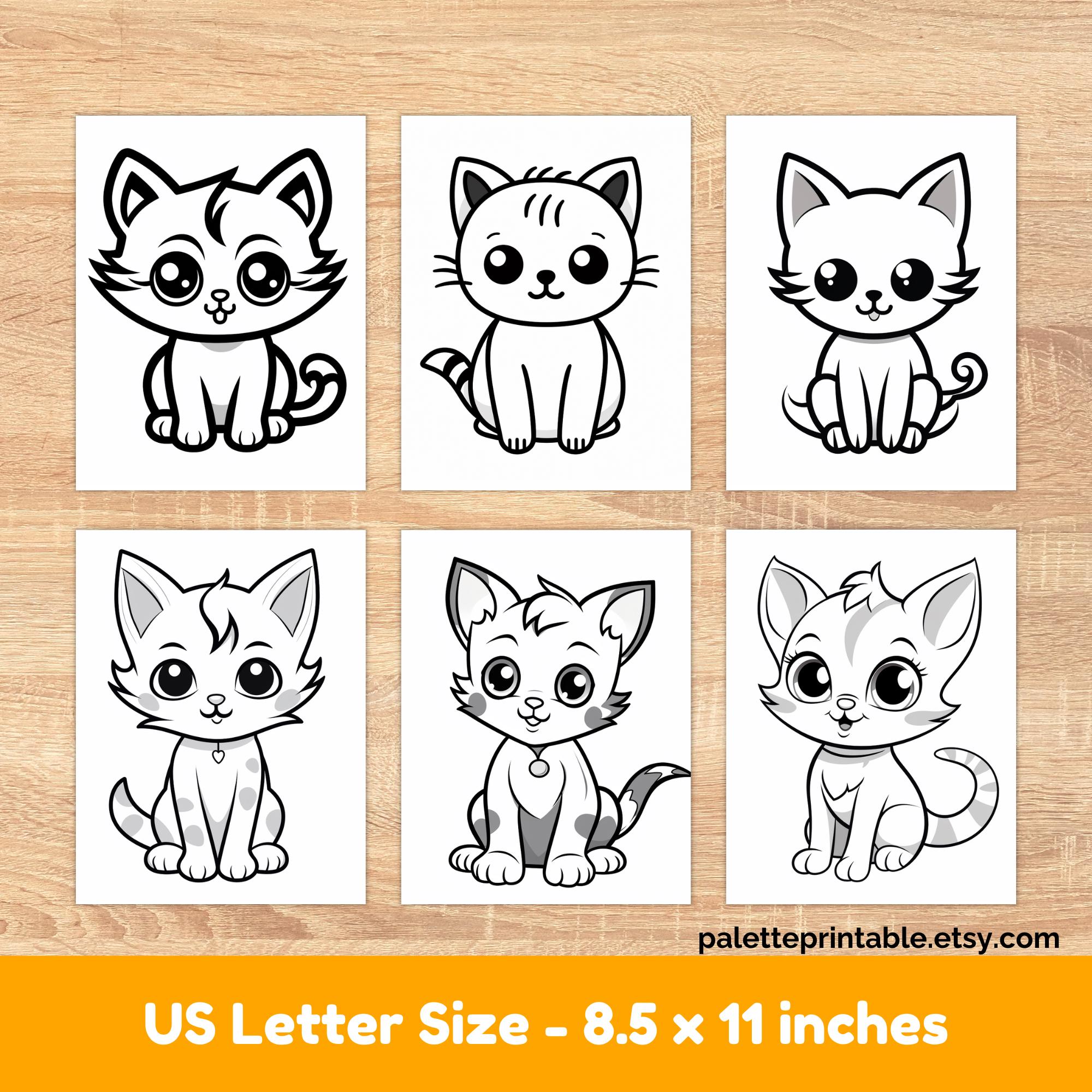 Kitten Coloring Pages 20 Adorable Designs Cute Cat Coloring Book for ...
