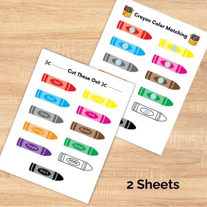 Color Matching Activity, Educational Activity, Homeschool Worksheet ...