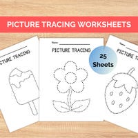 Tracing Practice, Pre-writing Worksheets, Line Tracing, Toddler ...