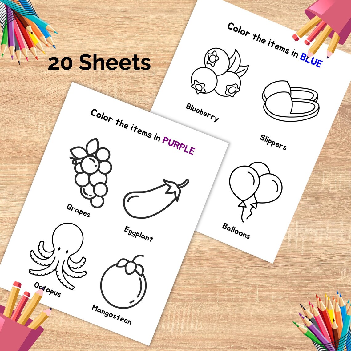 Preschool Color of the Week, Learn Colors, Preschool Activity, Pre-k ...