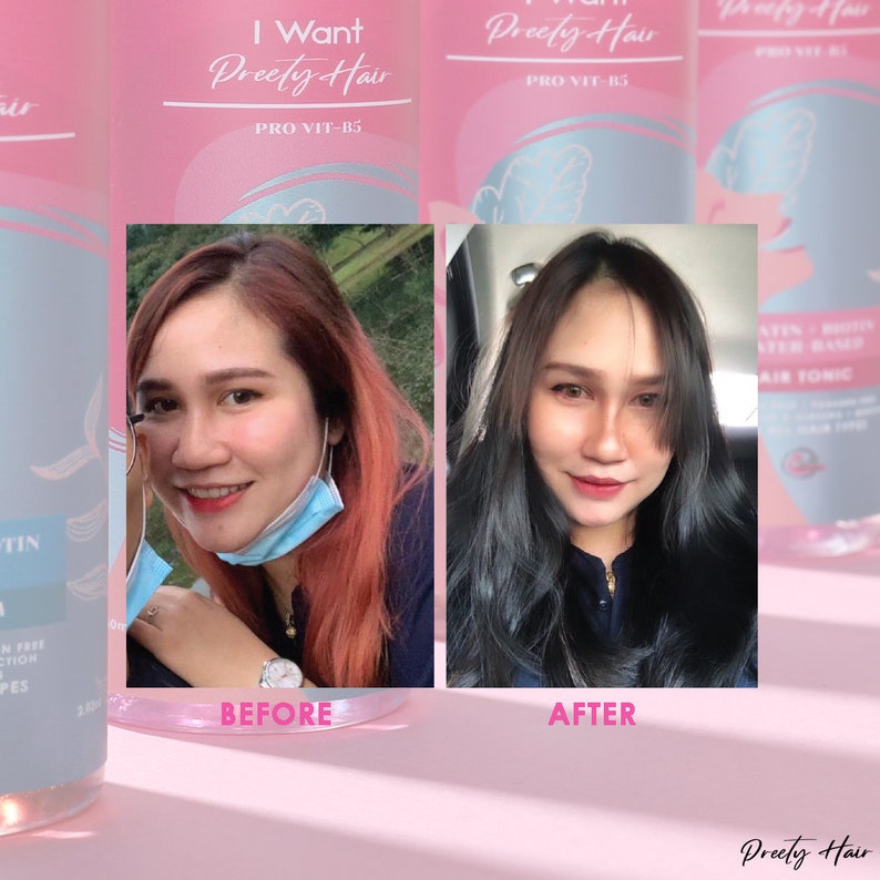 Preety Hair Keratin + Protein Hair Serum 60ml Paraben Free Silicone ...