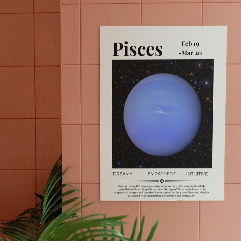 Pisces Wall Art - Etsy