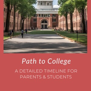 Path to College: A Detailed Timeline for Parents & Students - Etsy
