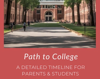 Path to College: A Detailed Timeline for Parents & Students - Etsy