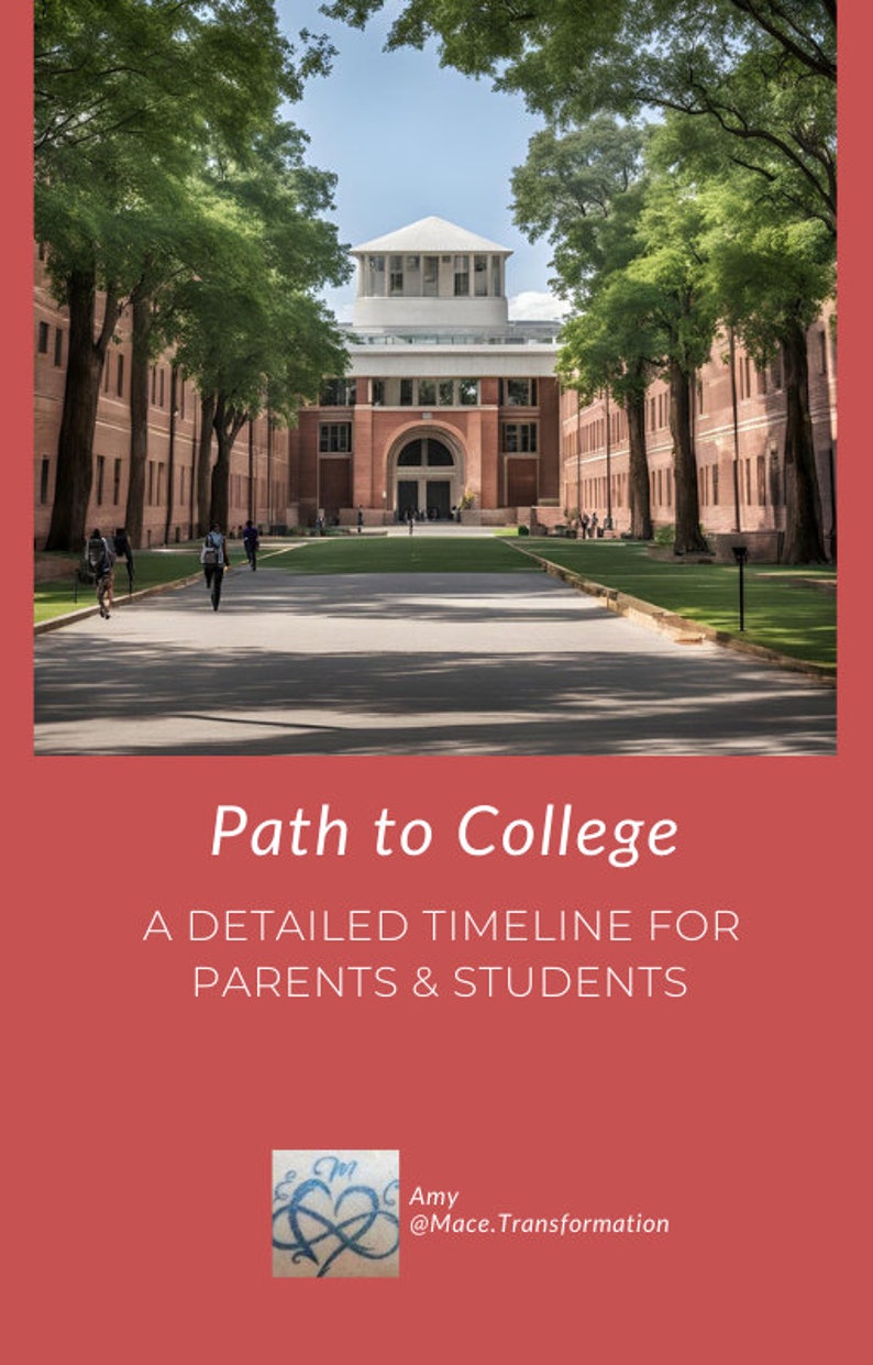 Path to College: A Detailed Timeline for Parents & Students - Etsy