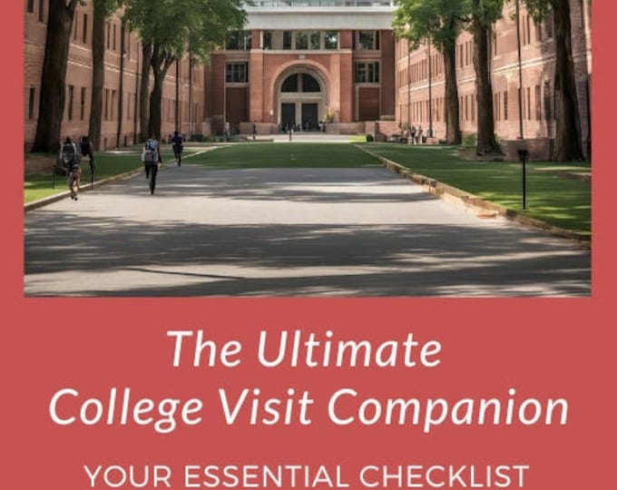 College Visit Companion Guide and Checklist - Etsy