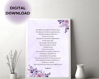 Bible Verse Printable Digital Download Printable Wall Art Christian ...