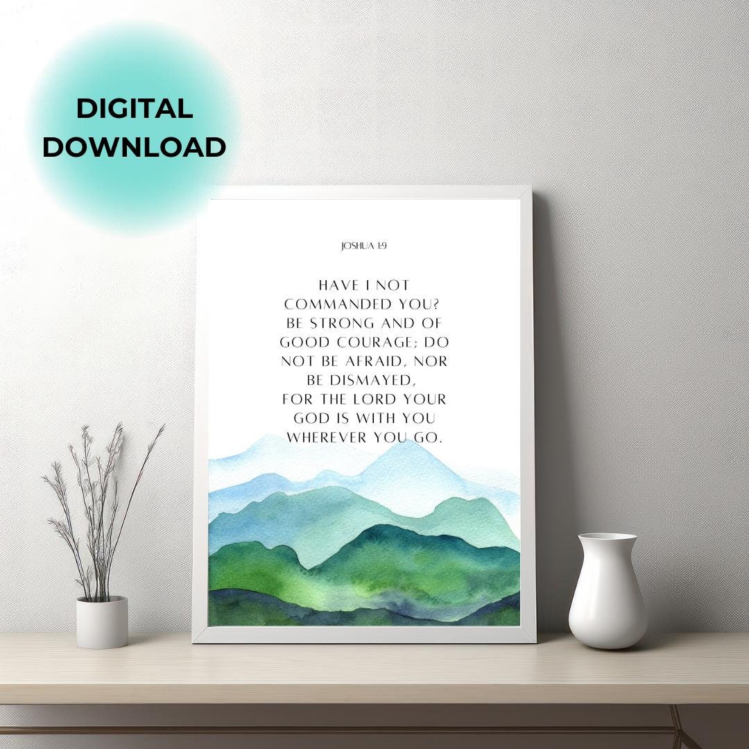 Bible Verses Printable Digital Downloads Printable Wall Art Christian ...