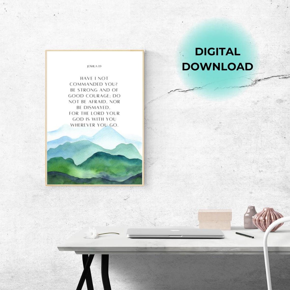 Bible Verses Printable Digital Downloads Printable Wall Art Christian ...