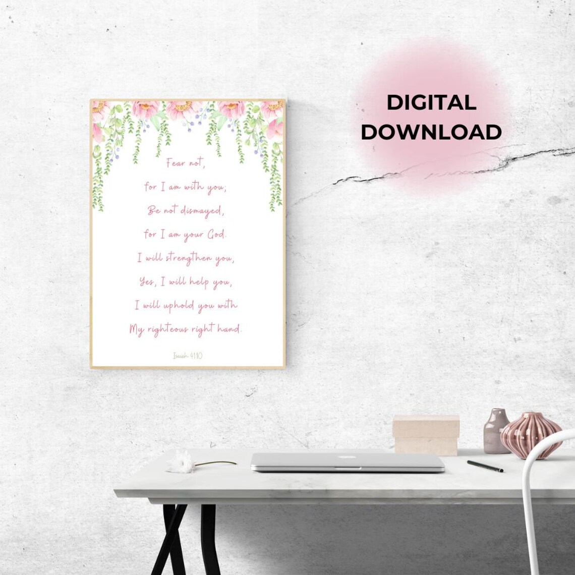 Bible Verse Printable Digital Downloads Printable Wall Art Christian ...