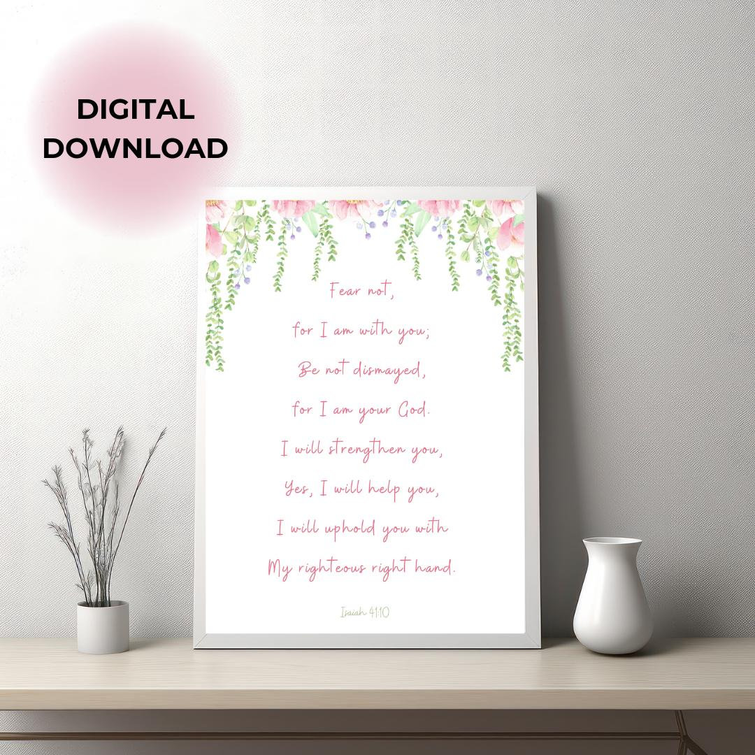 Bible Verse Printable Digital Downloads Printable Wall Art Christian ...