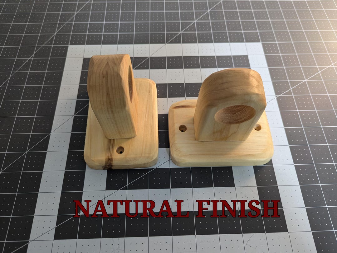 Wooden Curtain Rod Brackets in Rustic Hand Carved Style - Etsy