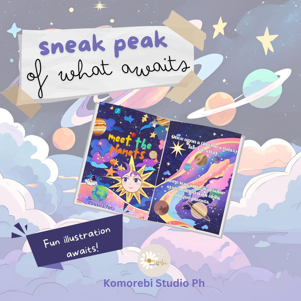 Meet the Planets Story Children Book Toddler, Fun, Educational ...