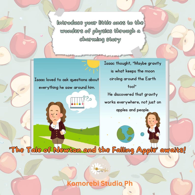 Tale of Newton and the Falling Apple! Story Book Toddler, Fun ...