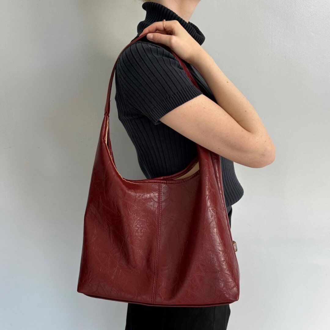 Burgundy Cherry Red Shoulder Bag Purse - Etsy